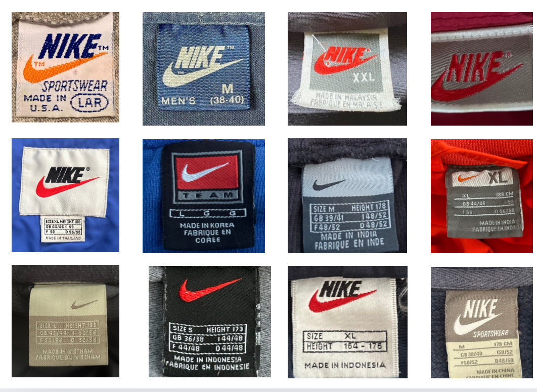 The Evolution of Nike Tags: A Complete Guide to Vintage Nike Clothing ...